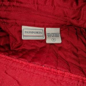 Passport | Jackets & Coats | Passports Red Quilted Jacket | Poshmark